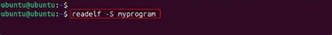 Readelf Command in Unix
