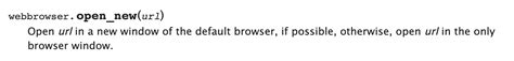 Opening A Web Browser With Python