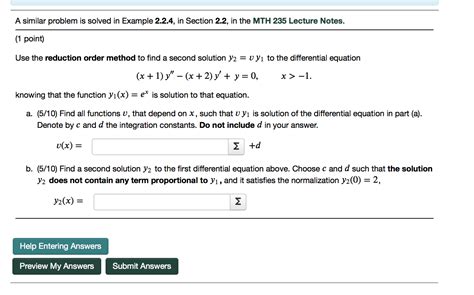 Solved A Similar Problem Is Solved In Example 224 In
