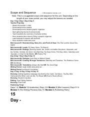 Scope And Sequence Narrative Writing Pdf Scope And Sequence PAGE EB Academic Camps LLC