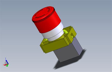 开关指示灯2 Solidworks 2010 模型图纸下载 懒石网