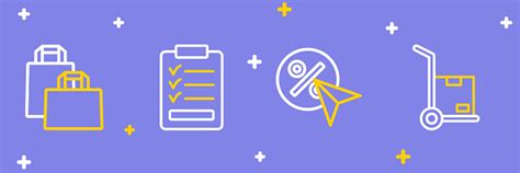 라인 핸드 트럭 및 상자 할인 비율 태그 체크리스트가 있는 클립보드 및 종이 쇼핑백 아이콘을 설정합니다 벡터 가격에 대한 스톡 벡터 아트 및 기타 이미지 Istock