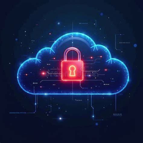 Photorealistic Vector Cloud Computing Network Security Firewall