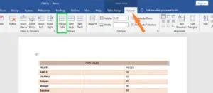 How To Merge Table Cells In MS Word