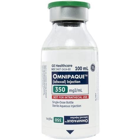 Omnipaque 300 Mg Iohexol Mgl Intravenous Solution Exporter Omnipaque