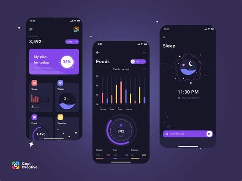 Health Tracking App Ui Kit Health App App Ui App Interface Design