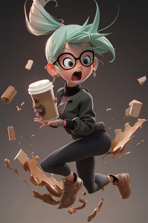 Cute Cartoon Drawings 3d Cartoon Illustration Art Drawing Character