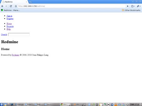 Redmine Won T Start Only Shows Index Of Redmine