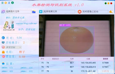 基于深度学习的水果检测与识别系统（python界面版，yolov5实现） 哔哩哔哩