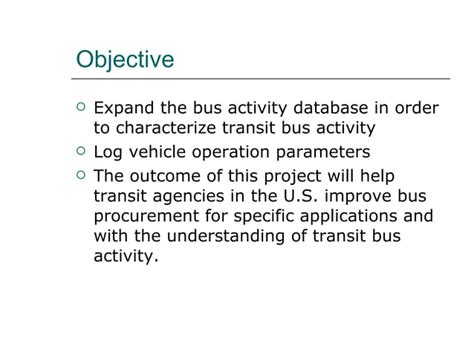 Wmata Bus Route Testing Ppt Automotive