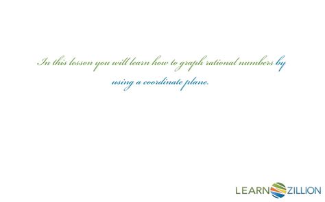 Ppt Graphing Rational Numbers On A Coordinate Plane Lesson Powerpoint Presentation Id 9719368