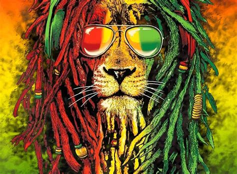 Simsant Rasta Rastafarian Tapestry Lion Head Bob Tapestry