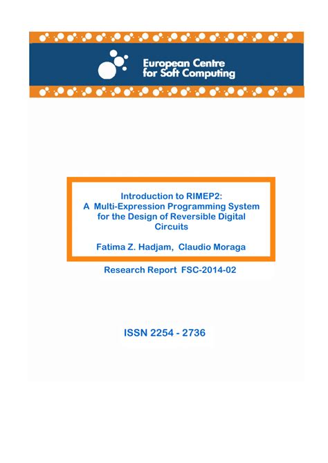 Pdf Introduction To Rimep2 A Multi Expression Programming System For