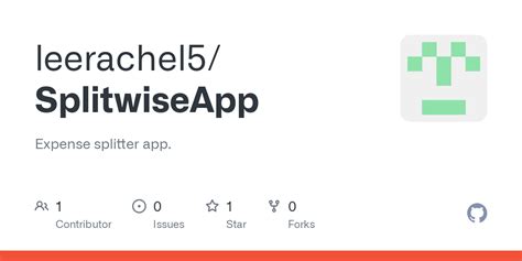 GitHub Leerachel5 SplitwiseApp Expense Splitter App
