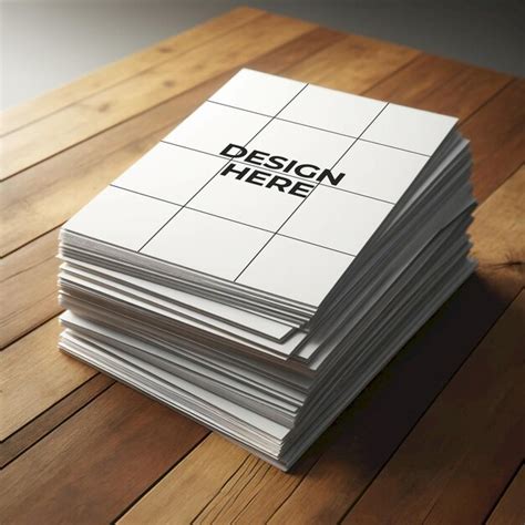 Premium Psd Paper Stack Mockup Design