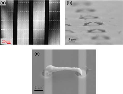 Nanobridge Based Sensor Array With Multiple Sensing Nodes—fabrication