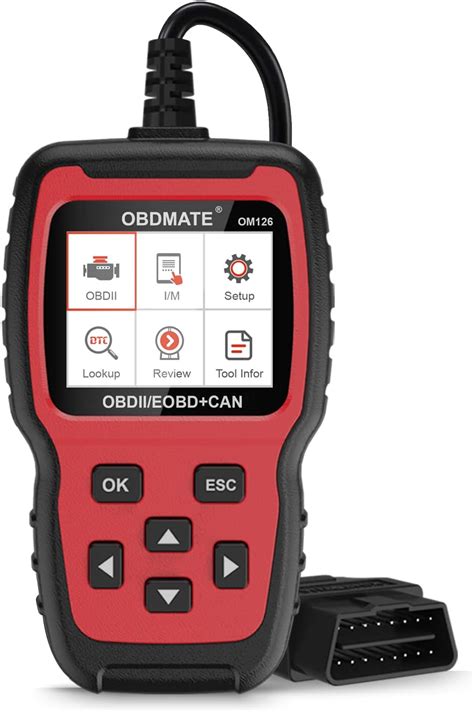 Amazon.com: OBDMATE Universal OBD2 Scanner OM126 Professional Car Engine Fault Code Reader ...