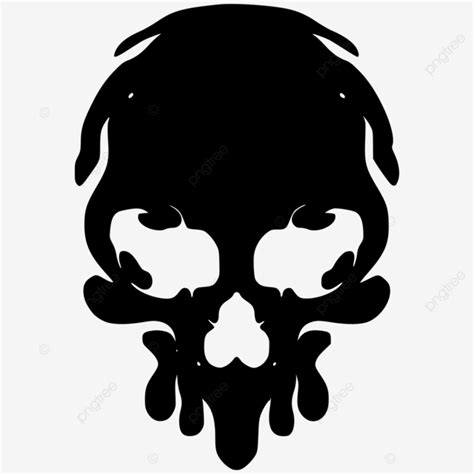 Skull Silhouette Illustration Art Vector Skull Silhouette Skullshadow