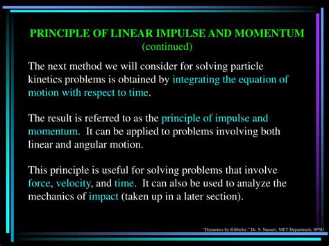 Ppt Principle Of Linear Impulse And Momentum Powerpoint Presentation Id4825806