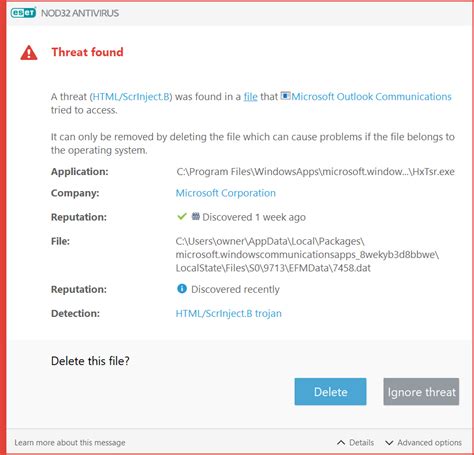 Scrinject B Trojan Malware Finding And Cleaning Eset Security Forum