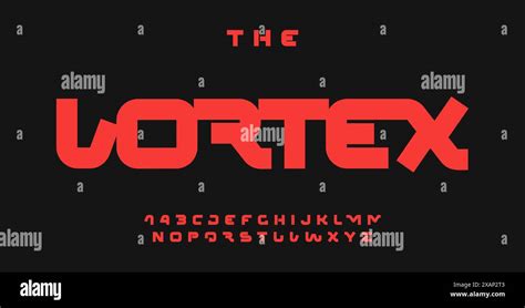 Bold Futuristic Typography Font Design Modern Sci Fi Geometric Letters For Headlines Branding