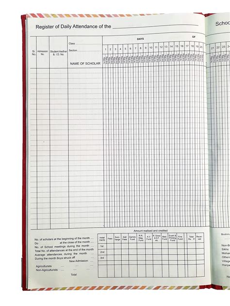 School Attendance Register