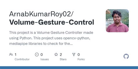 Github Arnabkumarroy02volume Gesture Control This Project Is A