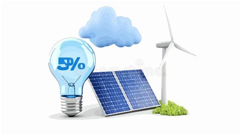 Renewable Energy Light Bulb With Solar Panel For Sustainable Power