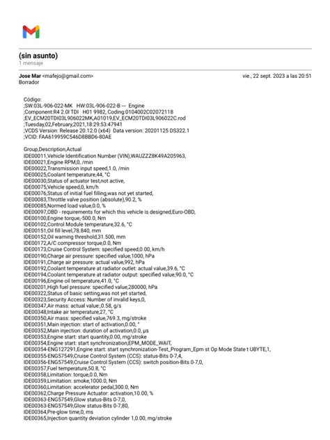 Mapa Motor 2 0tdi Cr Primera Generación Pdf