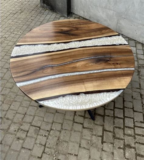 Wood Epoxy Resin Round Table At ₹ 4900piece In Saharanpur Id