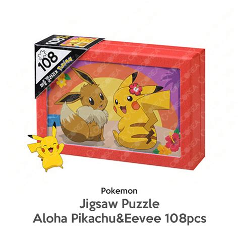 Pokemon Jigsaw Puzzle Aloha Pikachu And Eevee 108 Piece Kpop Kdrama