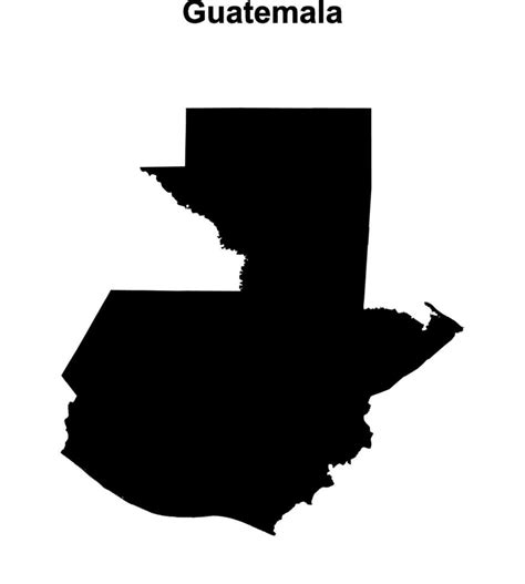 Guatemala Blank Outline Map Design 45797621 Vector Art At Vecteezy