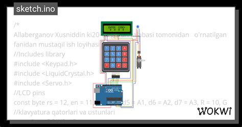 Keypad Safe Lock Copy 2 Wokwi Esp32 Stm32 Arduino Simulator