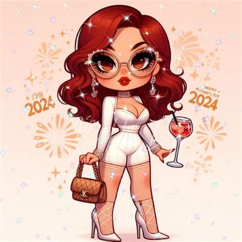 Happy New Year Chibi Cute Digital Downloads Ai Prompt Guide Chat Gpt