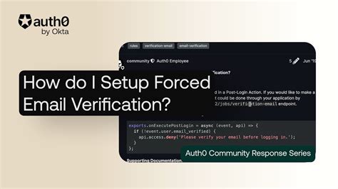 Best Practice Of Enforcing Email Verification Auth Community
