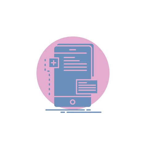 Frontend Interface Mobile Phone Developer Glyph Icon 13034163