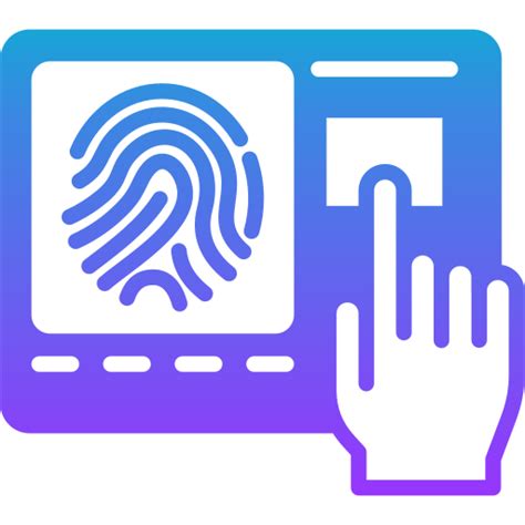 Fingerprint Scan Generic Gradient Fill Icon
