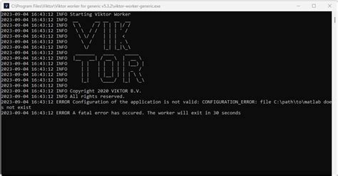 Error On Running Viktor Worker Genericexe Bug And Error Reports