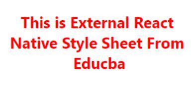 React Native StyleSheet Working Examples Of React Native StyleSheet