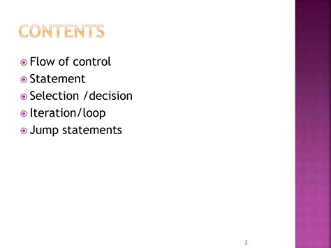 Control Statement Pptx
