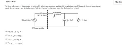 solved question 1 10 points the figure below shows a circuit