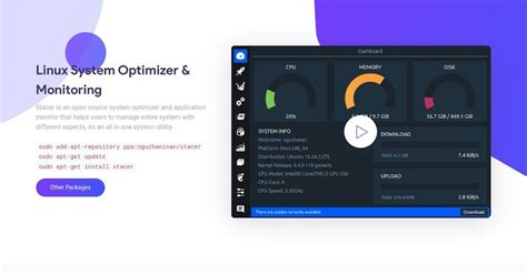 stacer optimizador y monitorizador del sistema linux r gnulinuxesp