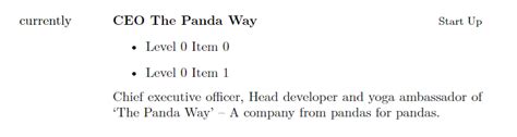 Spacing Reduce Itemize Space In Cv Description Tex Latex Stack