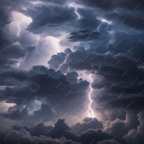 Premium Ai Image Lightning That Came To The Islands Of Asia With The Typhoon