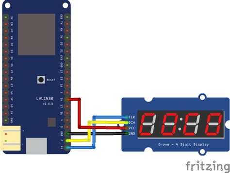 Esp32 And Tm1637 7 Segment Display Example Esp32 Learning
