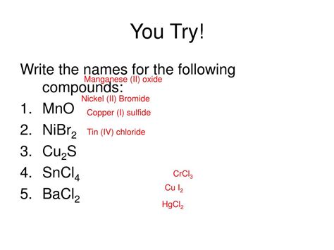 Ppt Naming Ionic Compounds Powerpoint Presentation Free Download Id 4435112