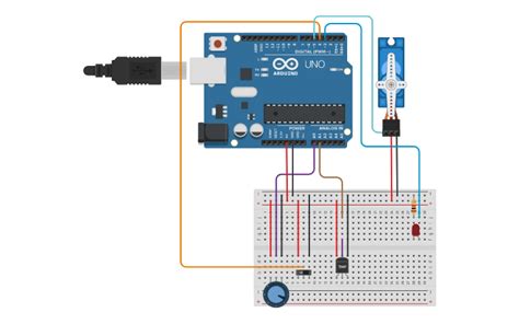 Circuit Design Copy Of Sensors And Actuators Example Tinkercad