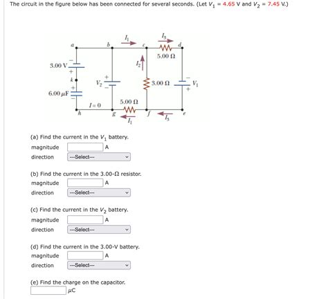 Solved The Circuit In The Figure Below Has Been Connected