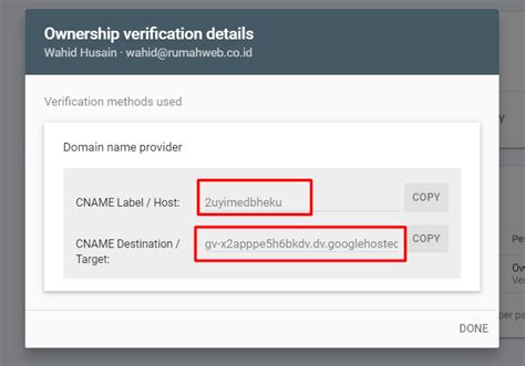 Mengetahui Kode CNAME Custom Domain Blogspot Rumahweb