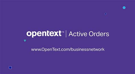 Opentext Active Ordersサプライチェーンの可視化 オープンテキスト株式会社のイベント・セミナー・資料請求情報